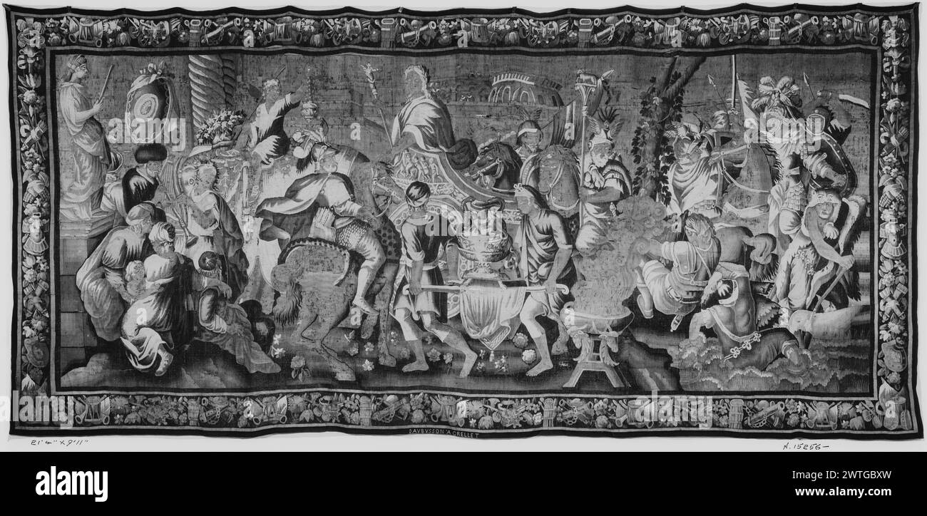 Triumphal entry into Babylon and Battle of Granicus. Grellet, Antoine ...