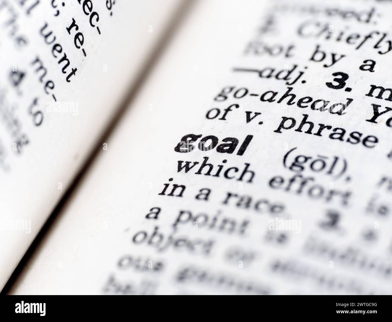 Word goal hi-res stock photography and images - Alamy