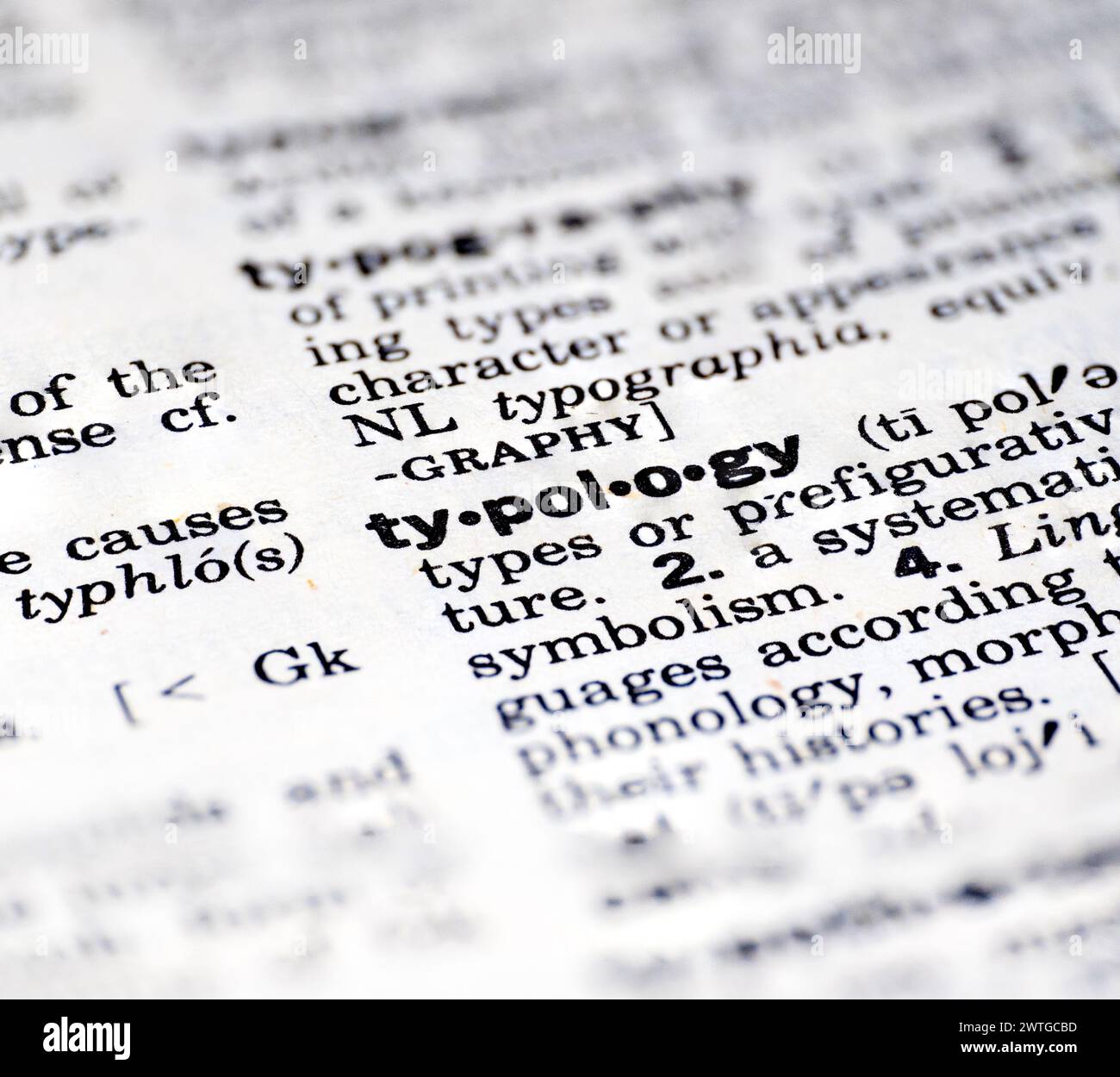 Typology hi-res stock photography and images - Alamy