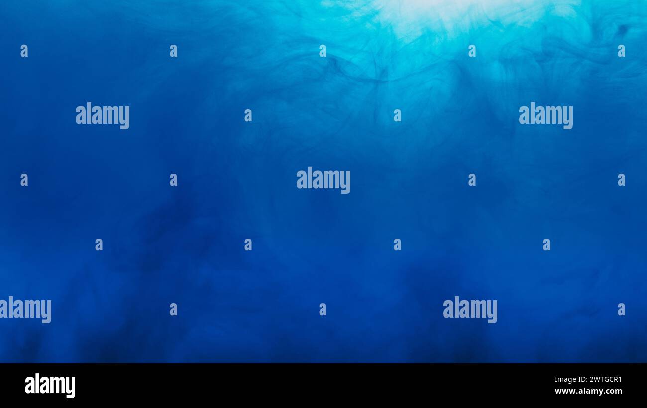 Color smoke ink water vapor floating blue mist Stock Photo - Alamy