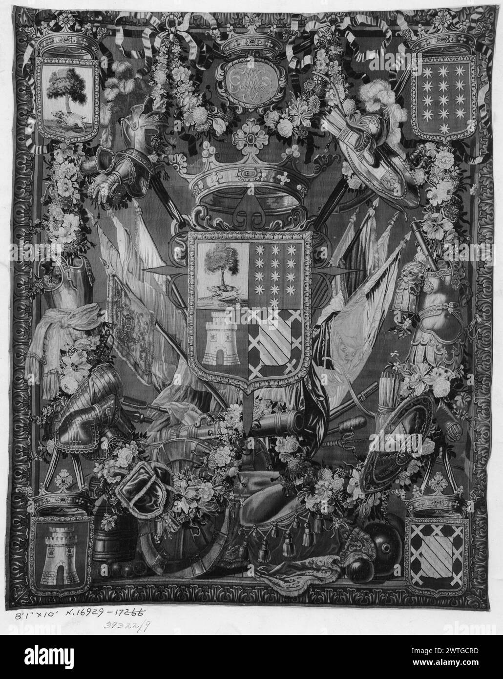 Coat of arms of knight in Order of St. James of Compostela. Auwercx ...