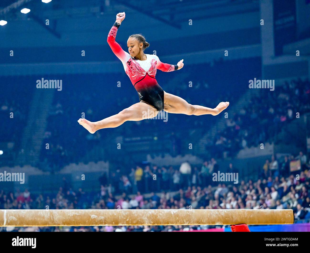 Liverpool, England, UK. 17th Mar, 2024. Tilly WRIGHT in the Womens Beam ...