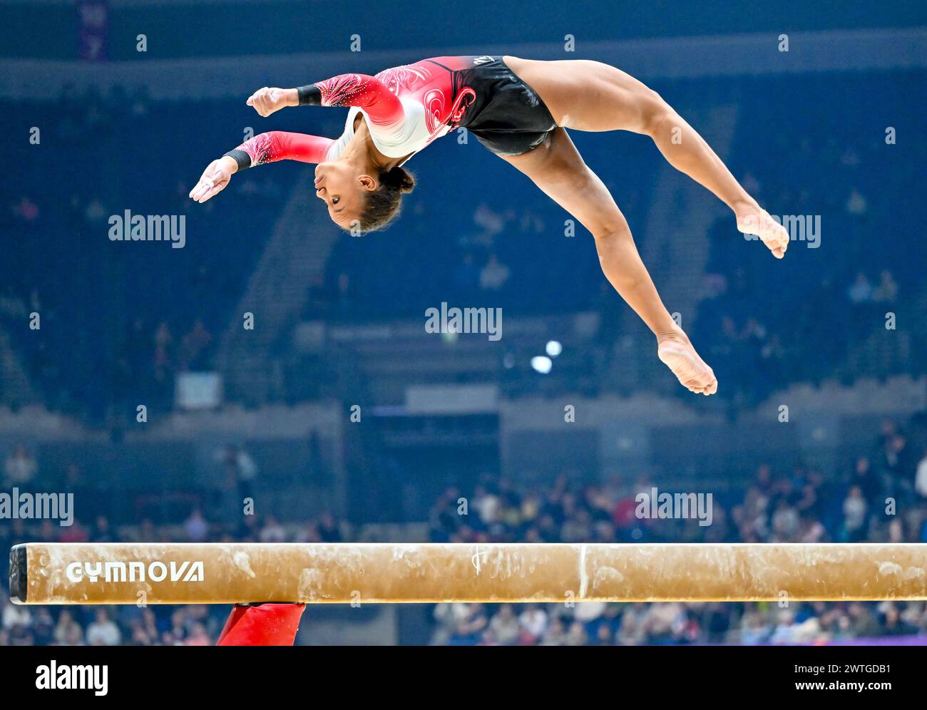 Liverpool, England, UK. 17th Mar, 2024. Tilly WRIGHT in the Womens Beam ...