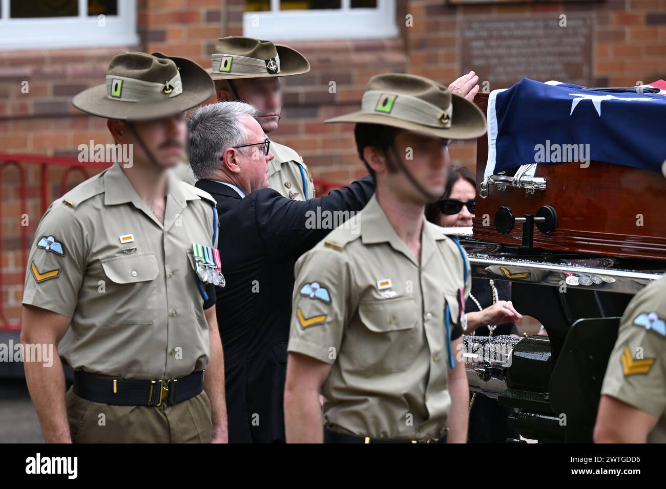 Sydney, Australia. 18th Mar, 2024. **EDITORS NOTE: SOILDERS FACES BLURRED AT REQUEST OF ...