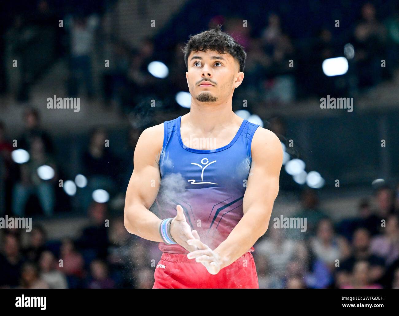 Liverpool, England, UK. 17th Mar, 2024. Jake JARMAN in the Mens Pommel ...