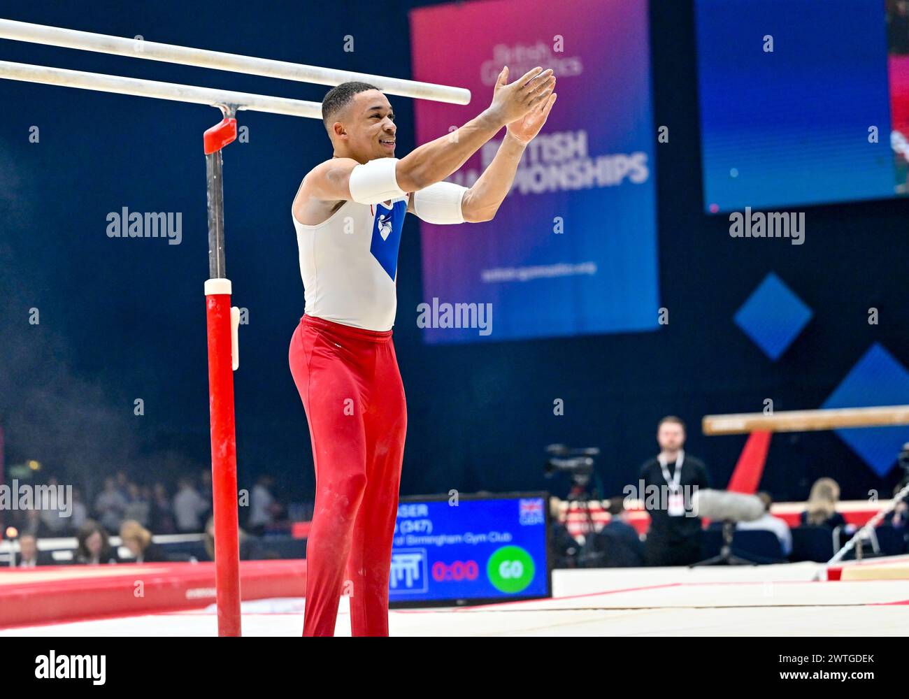 Liverpool, England, UK. 17th Mar, 2024. Joe Fraser in the Mens Parallel ...