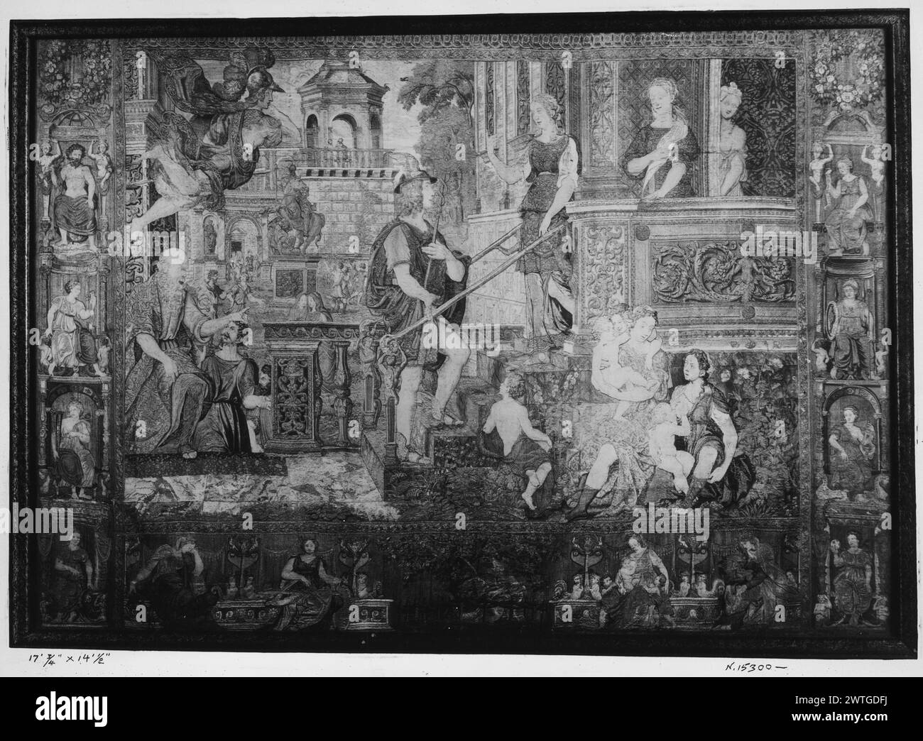 Aglauros stopping Mercury. Pannemaker, Wilhelm de (Netherlandish ...