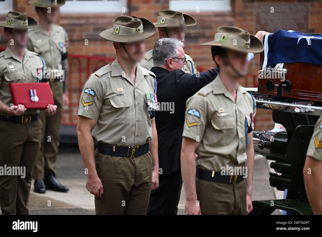 Sydney, Australia. 18th Mar, 2024. **EDITORS NOTE: SOILDERS FACES BLURRED AT REQUEST OF ...