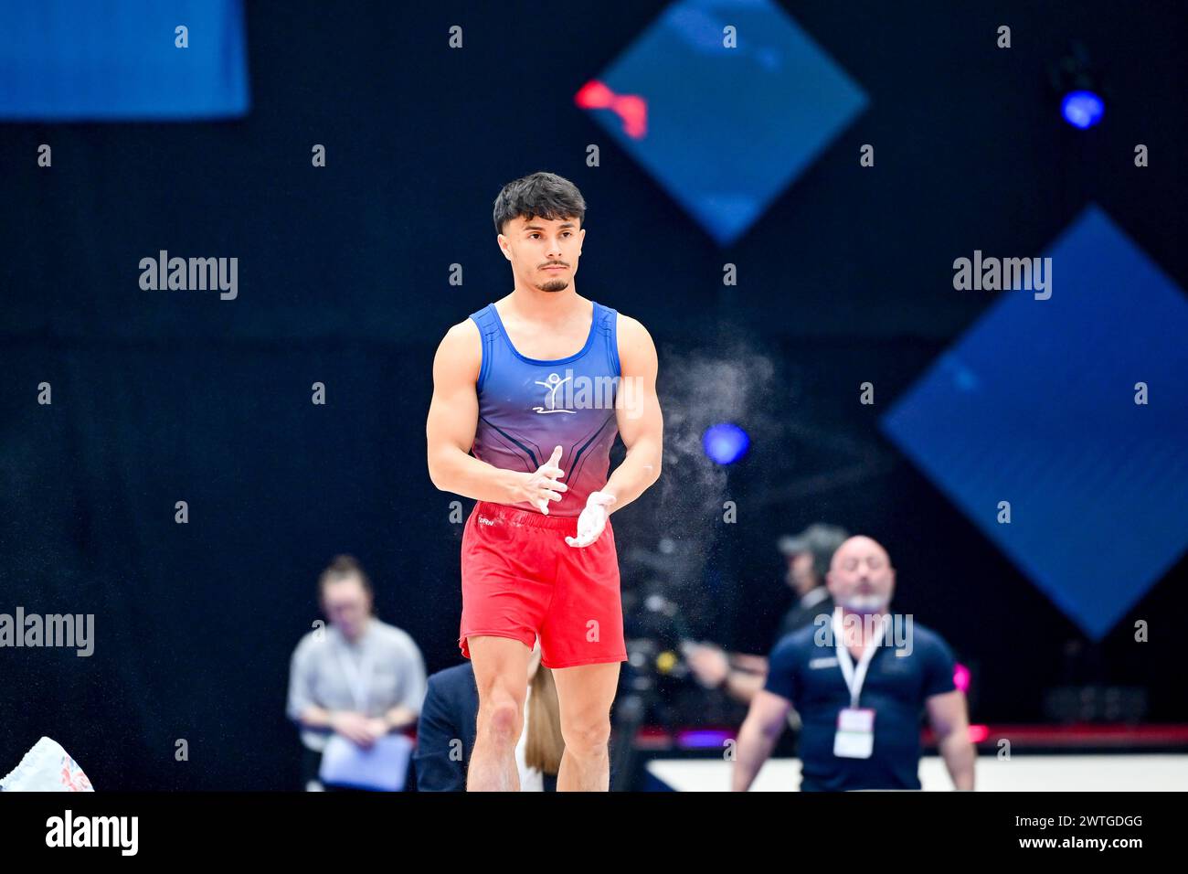 Liverpool, England, UK. 17th Mar, 2024. Jake JARMAN in the Mens Floor ...