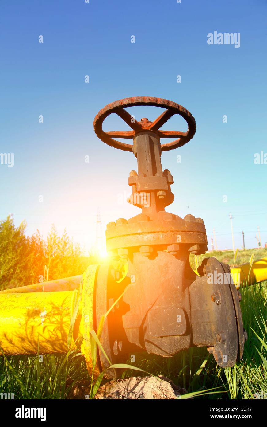 Pipes and valves Stock Photo - Alamy