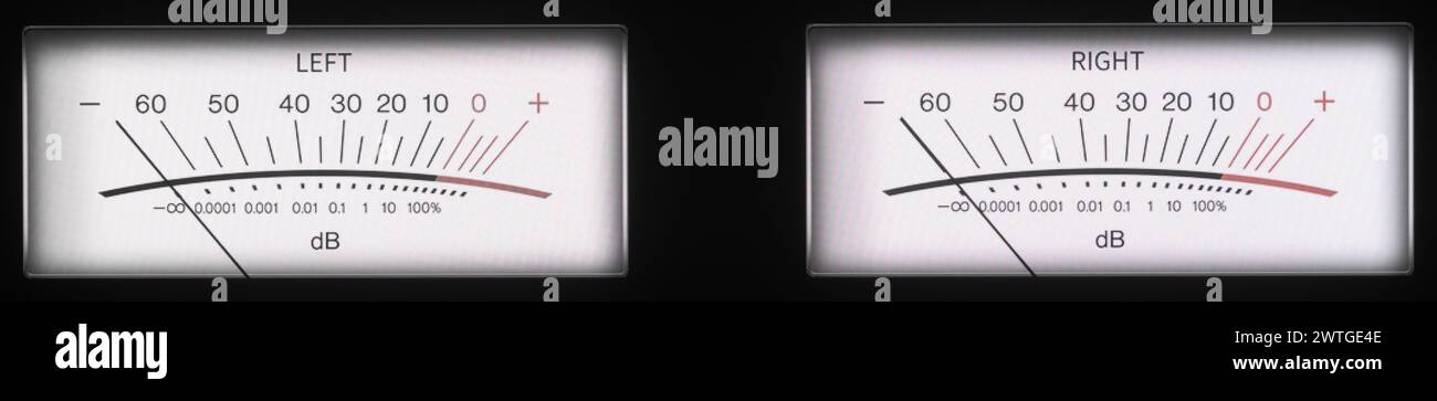 Volume unit meters hi-res stock photography and images - Alamy