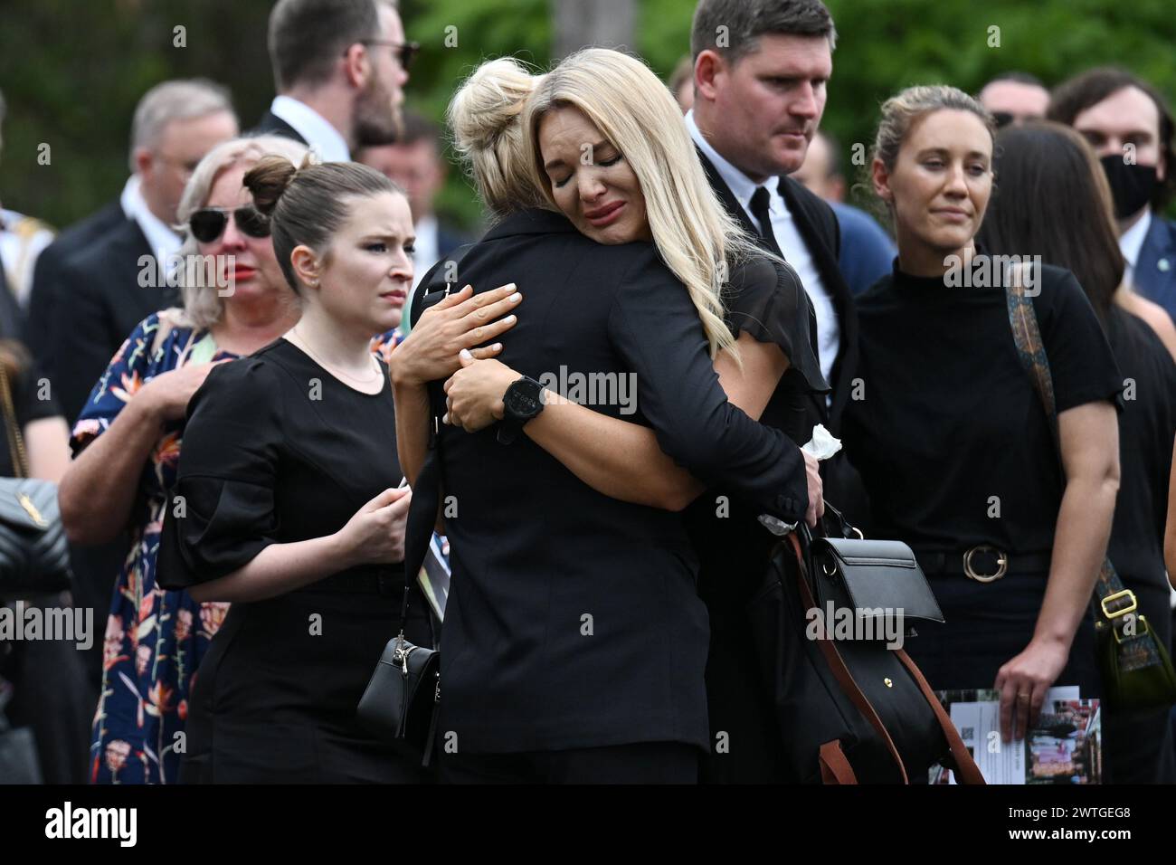 Sydney, Australia. 18th Mar, 2024. Kass the partner of Lance Corporal ...