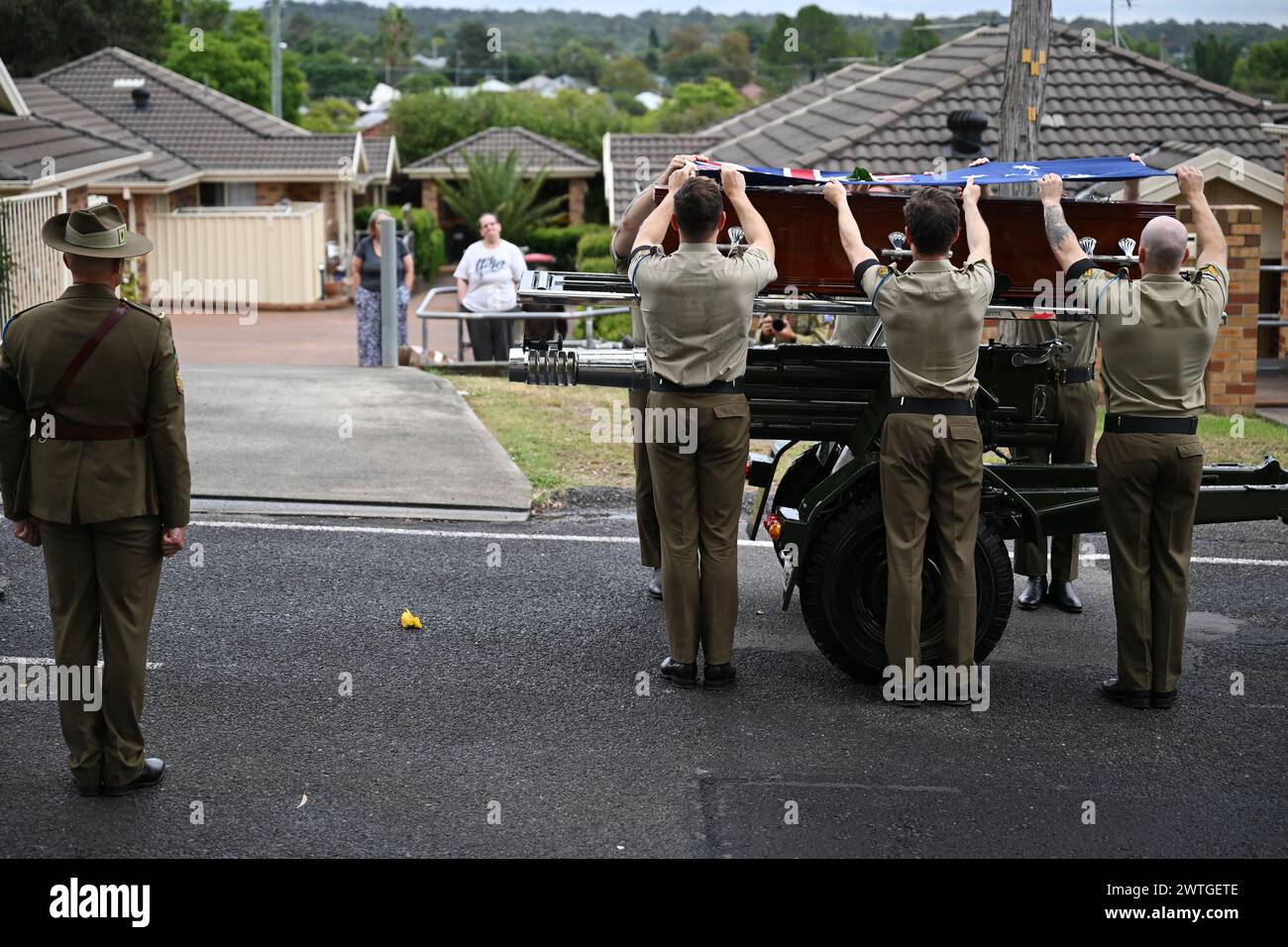 Sydney, Australia. 18th Mar, 2024. The funeral for Lance Corporal Jack Fitzgibbon at St. Joseph ...