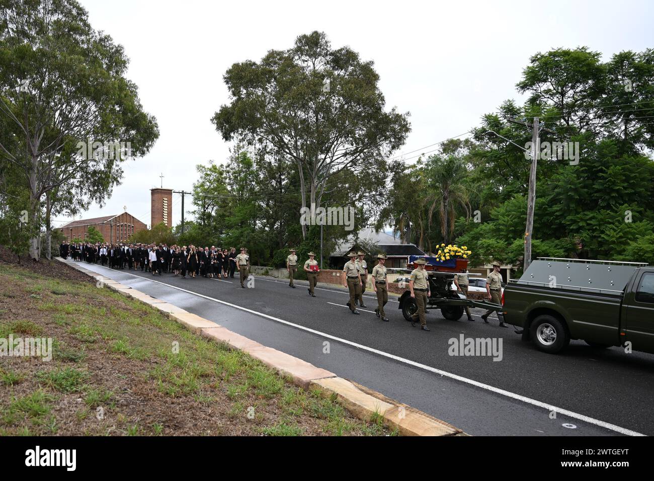 Sydney, Australia. 18th Mar, 2024. The funeral for Lance Corporal Jack ...