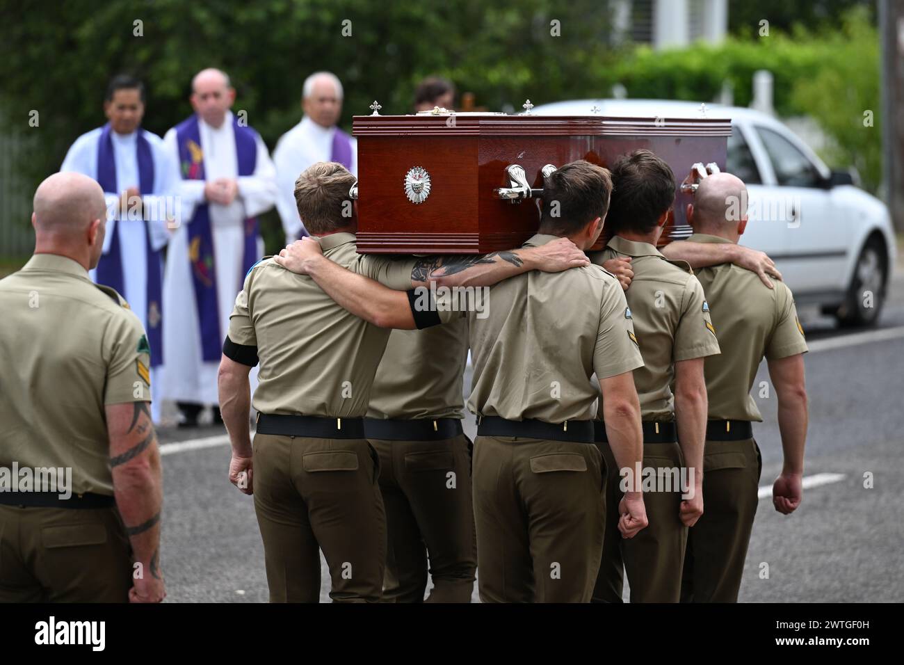 Sydney, Australia. 18th Mar, 2024. The funeral for Lance Corporal Jack ...