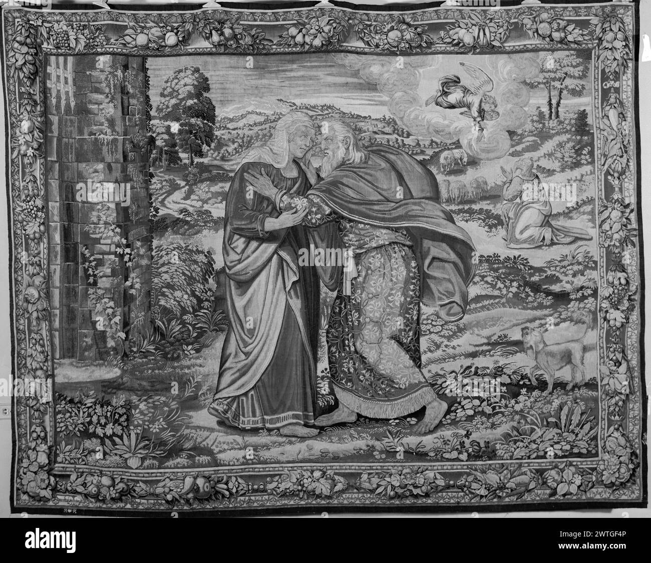 Meeting of SS. Anna and Joachim at Golden Gate. Pannemaker, Wilhelm de ...