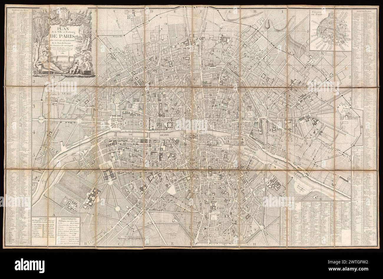 Paris map 1788 hi-res stock photography and images - Alamy