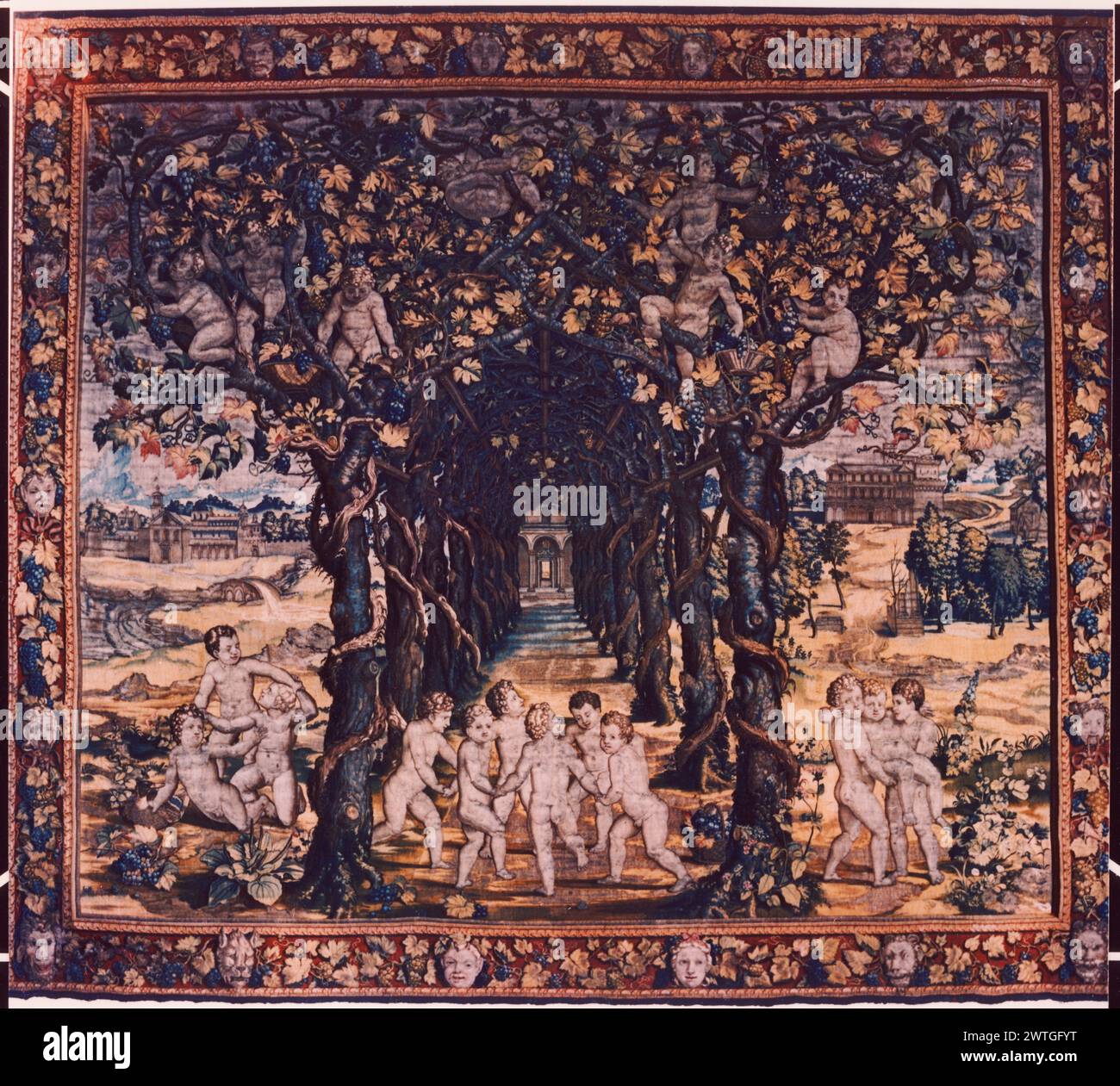 Children playing among trellises. Giulio Romano (Italian, 1492/99-1546 ...