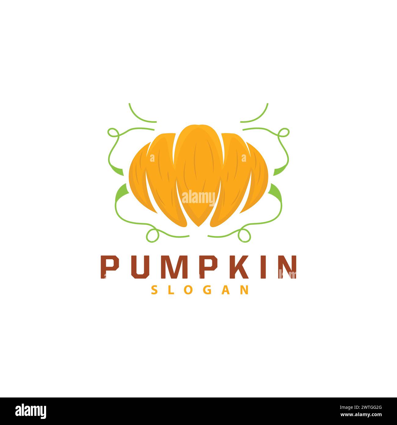 Pumpkin Logo, Pumpkin Vector, Healthy Vegetable Fruit Farmer, Premium ...