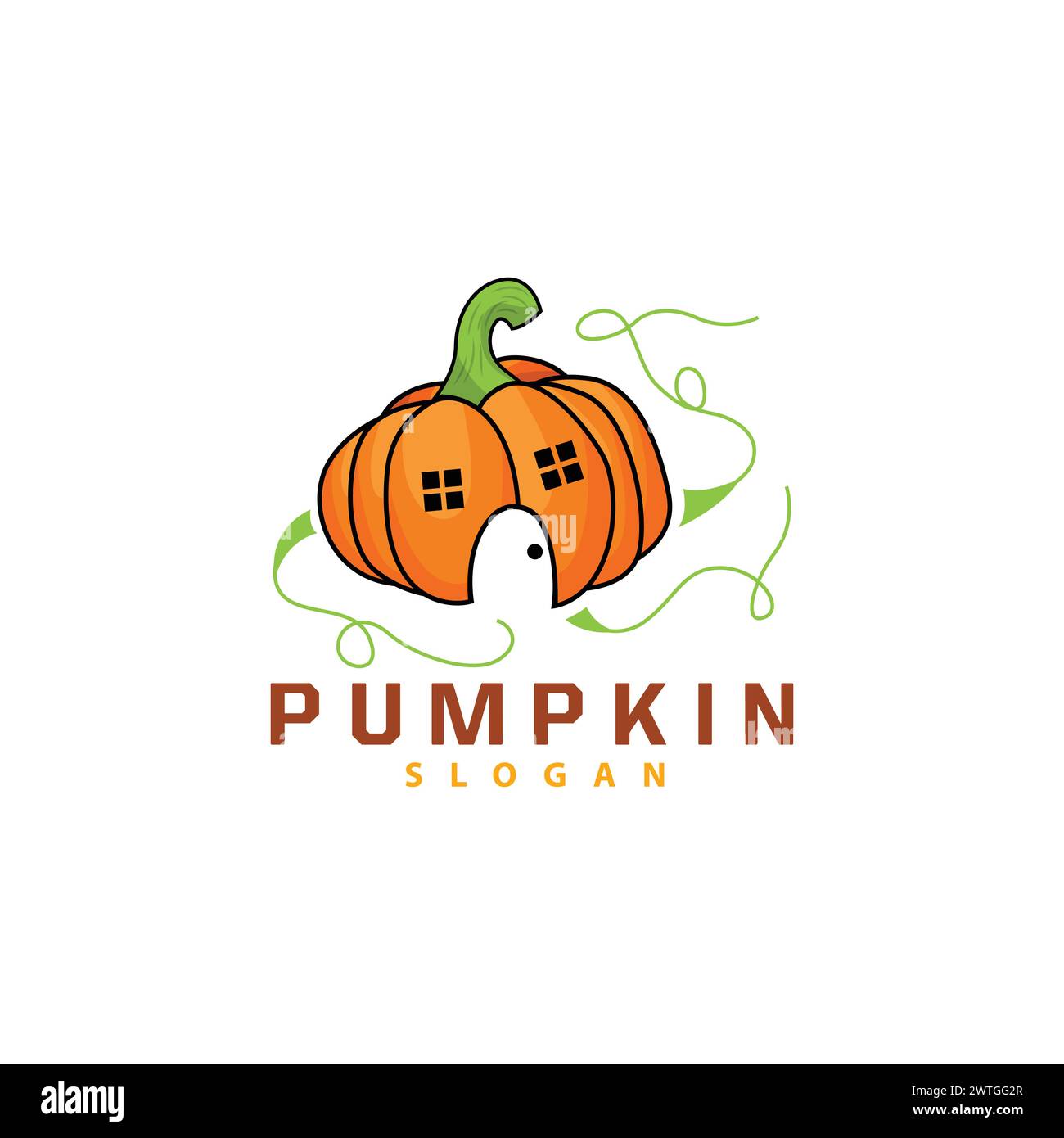 Pumpkin Logo, Pumpkin Vector, Healthy Vegetable Fruit Farmer, Premium ...
