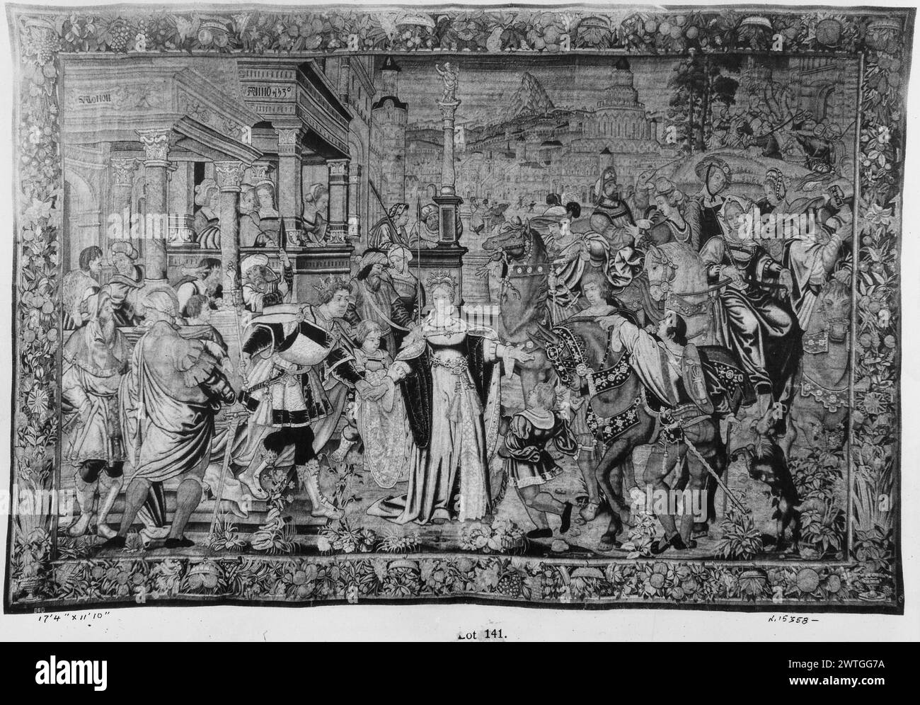 Procession of the queen of sheba Black and White Stock Photos & Images ...