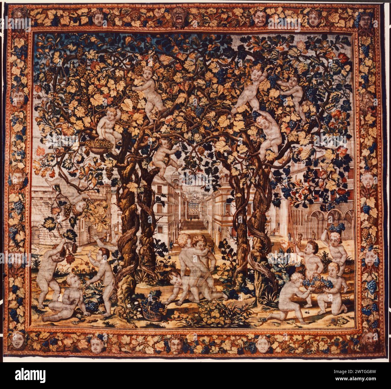 Children playing among trellises. Giulio Romano (Italian, 1492/99-1546 ...