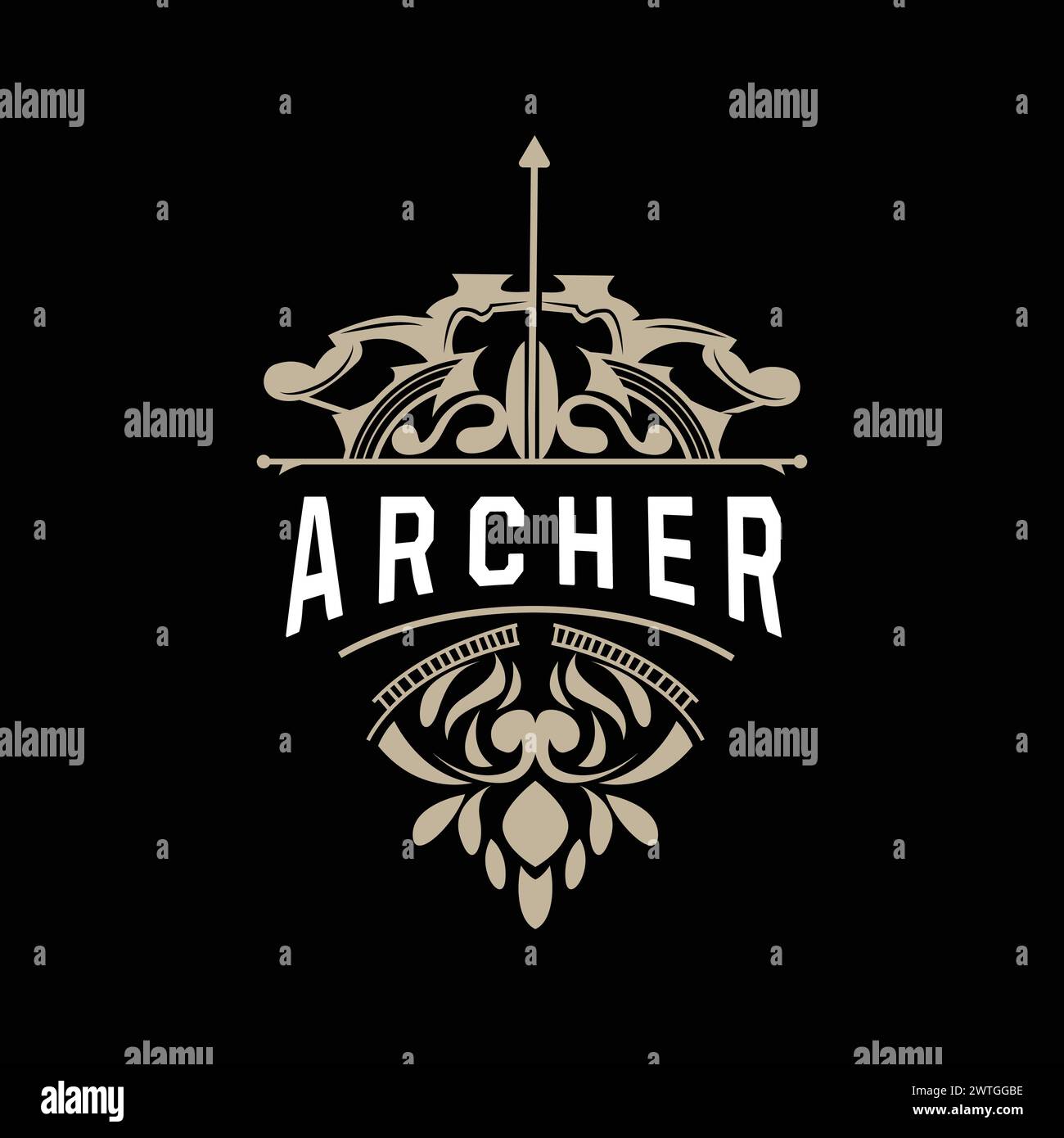 Archer Logo, Archery Arrow Vector, Elegant Simple Minimalist Design ...