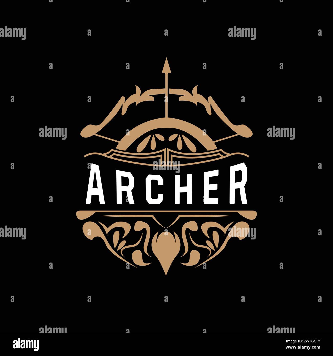 Archer Logo, Archery Arrow Vector, Elegant Simple Minimalist Design ...