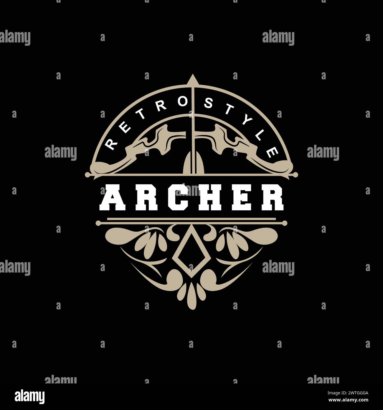 Archer Logo, Archery Arrow Vector, Elegant Simple Minimalist Design ...