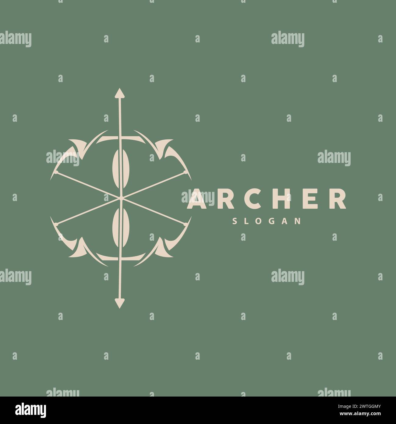 Archer Logo, Archery Arrow Vector, Elegant Simple Minimalist Design ...