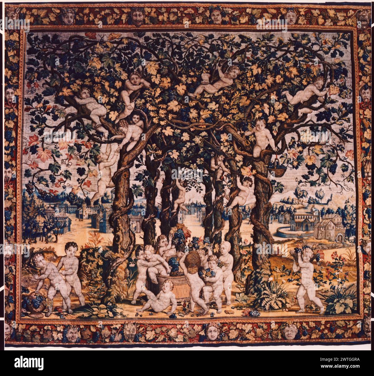 Children playing among trellises. Giulio Romano (Italian, 1492/99-1546 ...