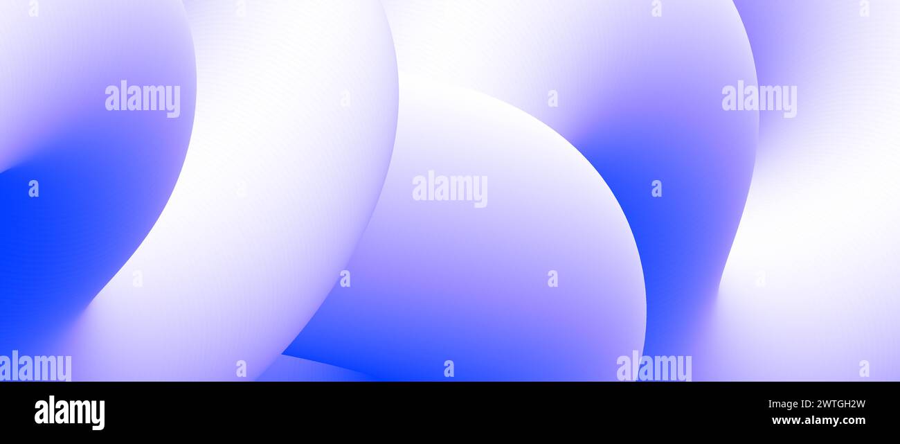 Abstract white blue purple fluid gradient background. Wavy curved flow ...