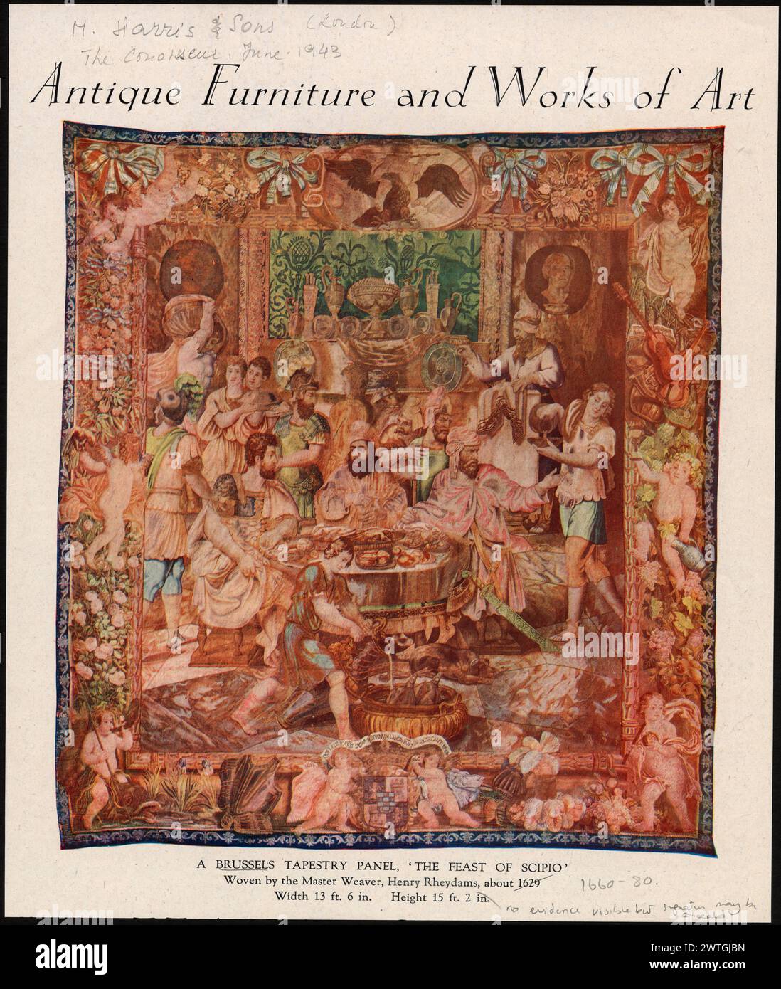 Scipio and Hasdrubal dining with Syphax. Reydams, Heinrich I (Flemish, act.1629-1669) (workshop ...