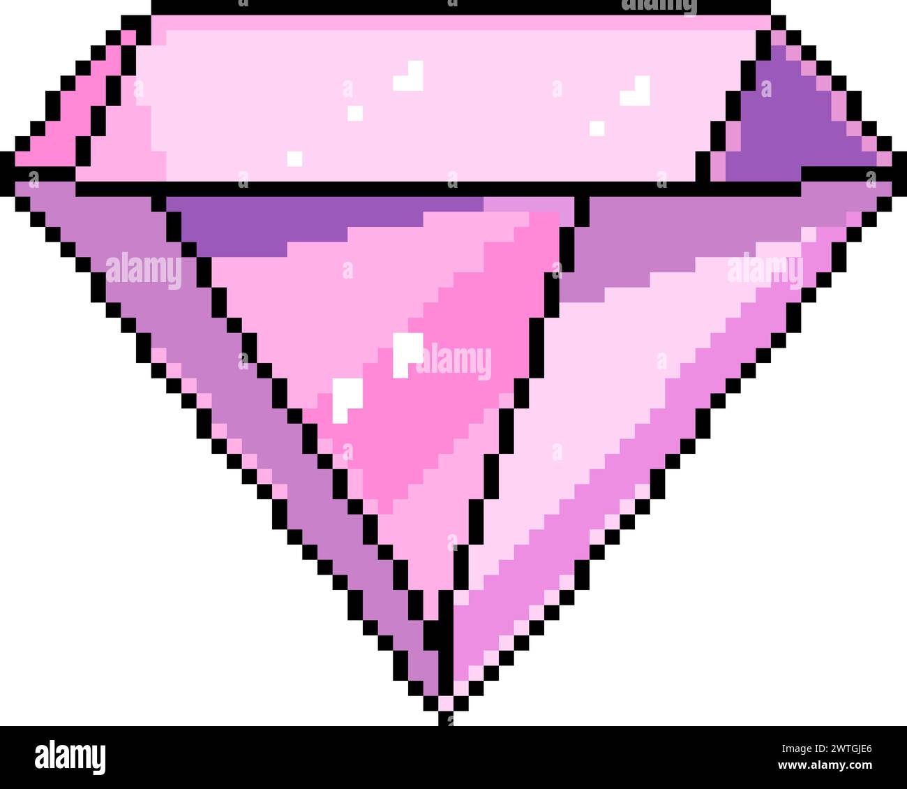 Pink diamond vector Cut Out Stock Images & Pictures - Alamy