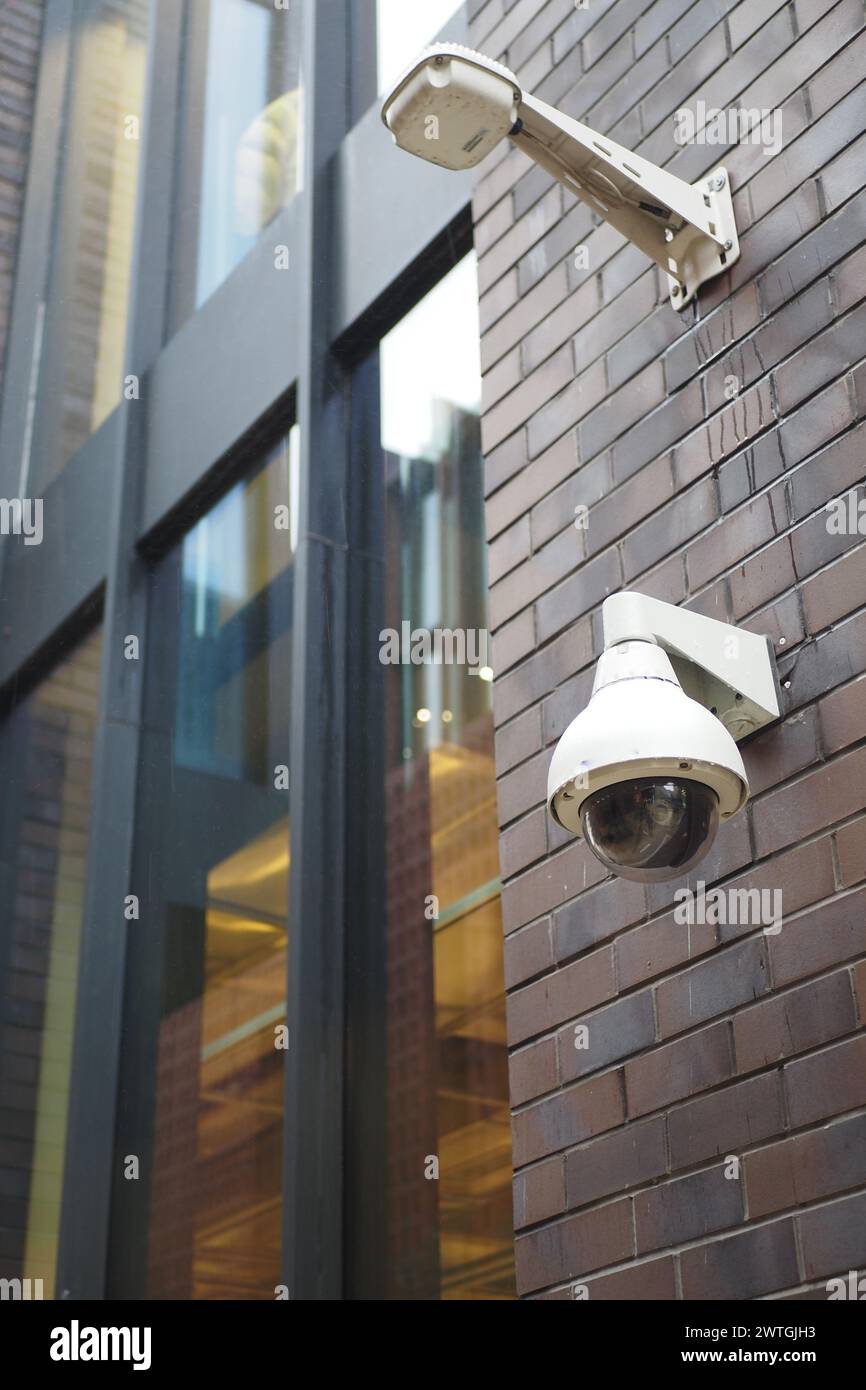 CCTV security camera operating outdoor Stock Photo - Alamy