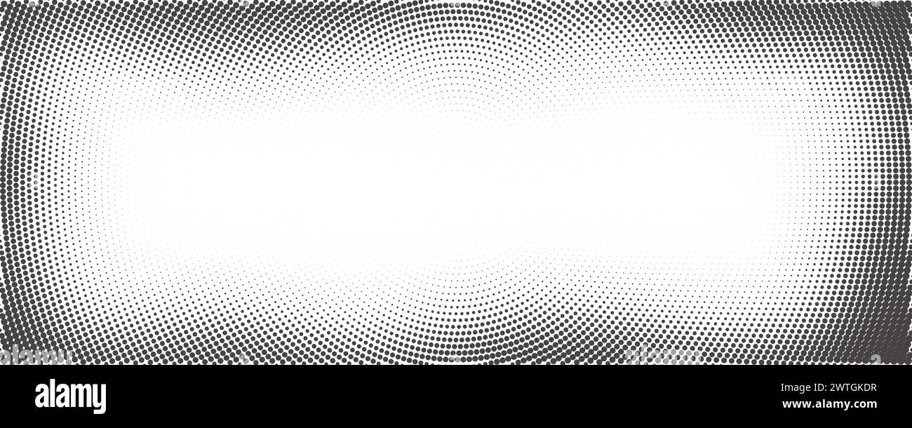 Dotted vector background with radial halftone effect. Comic wavy ...