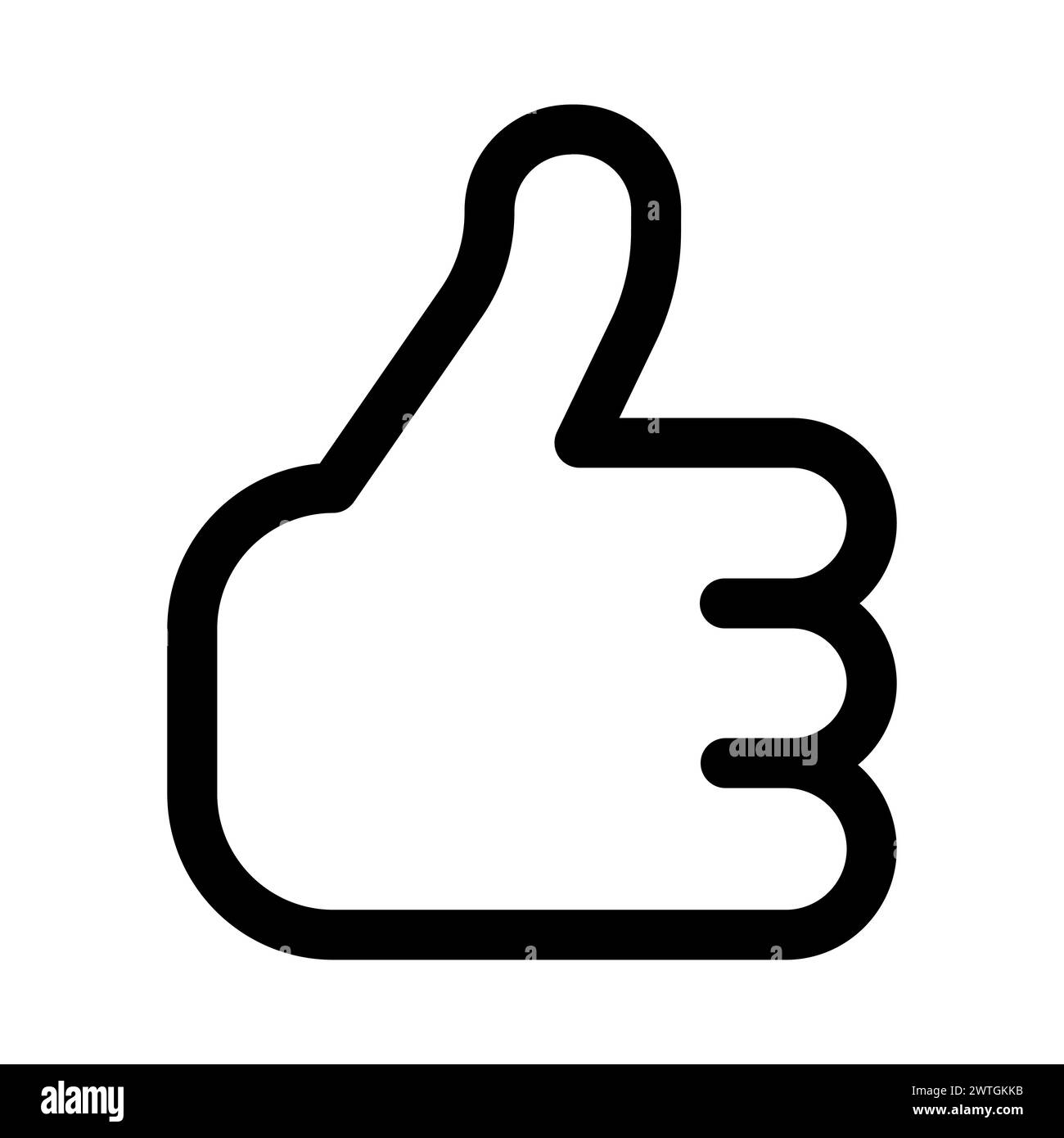 black vector like icon on white background Stock Vector Image & Art - Alamy