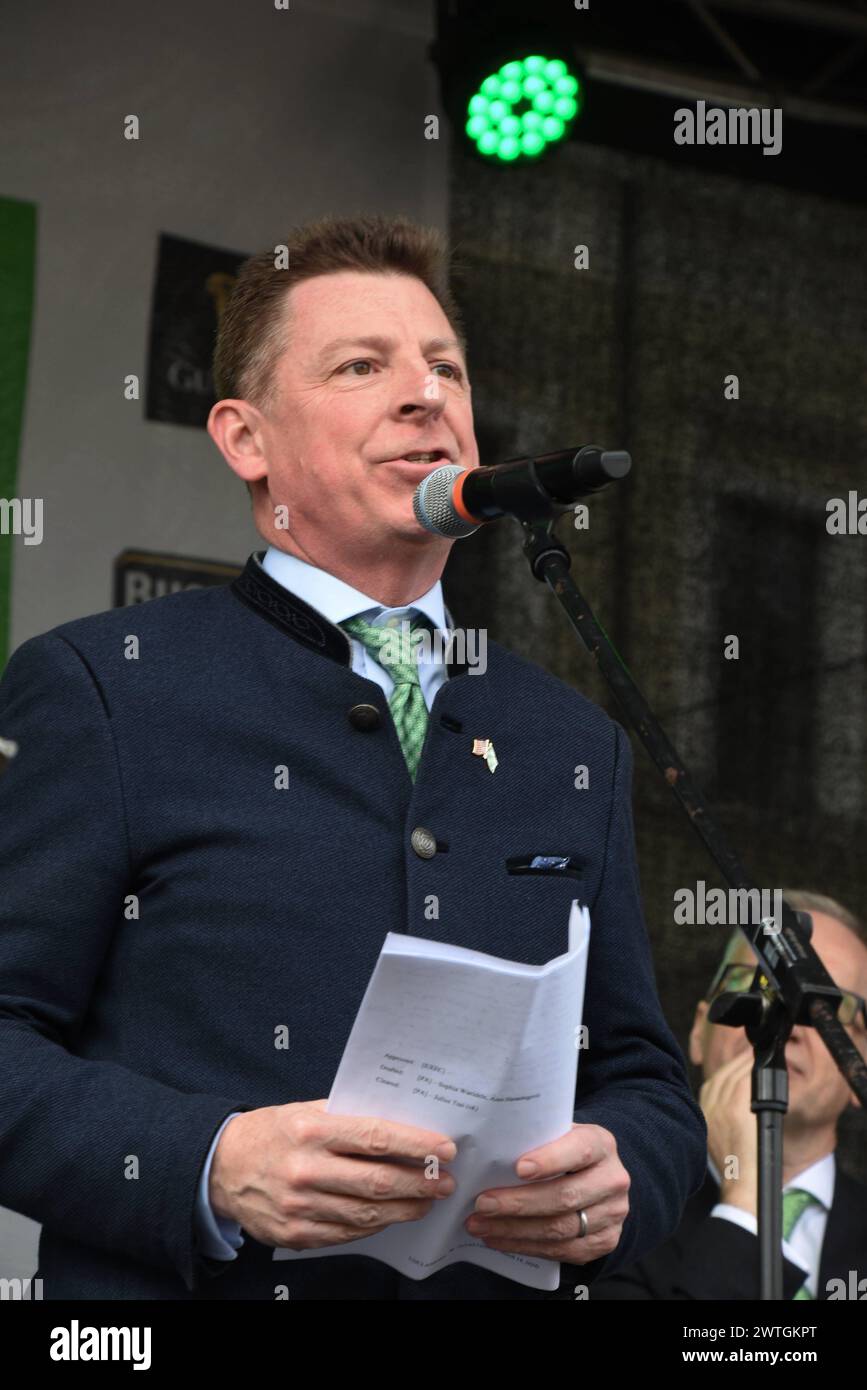 Timothy Liston USA Generalkonsul Muenchen 17.03.2023 Ludwigstrasse St ...