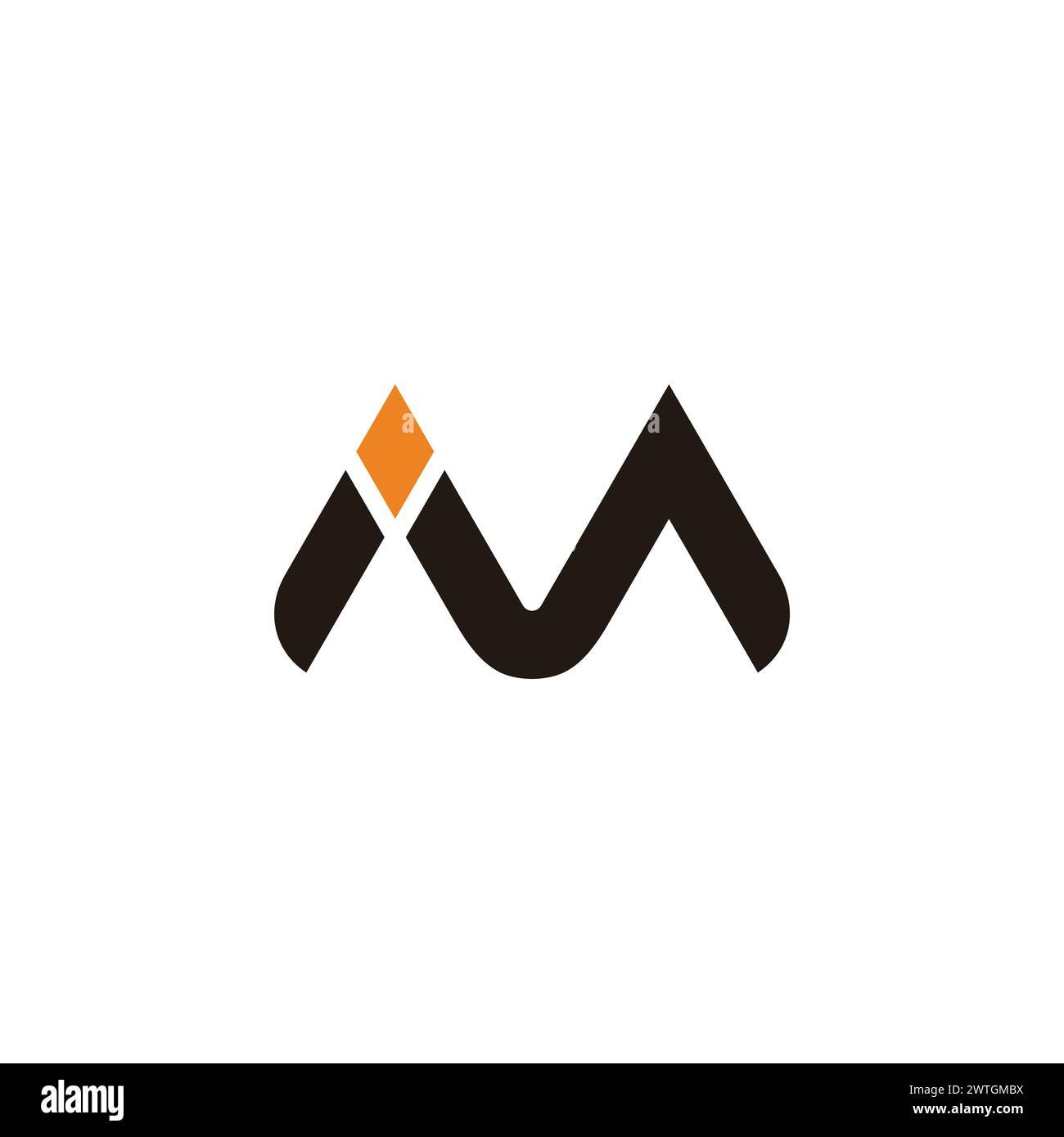 letter m gold diamond abstract logo vector Stock Vector Image & Art - Alamy