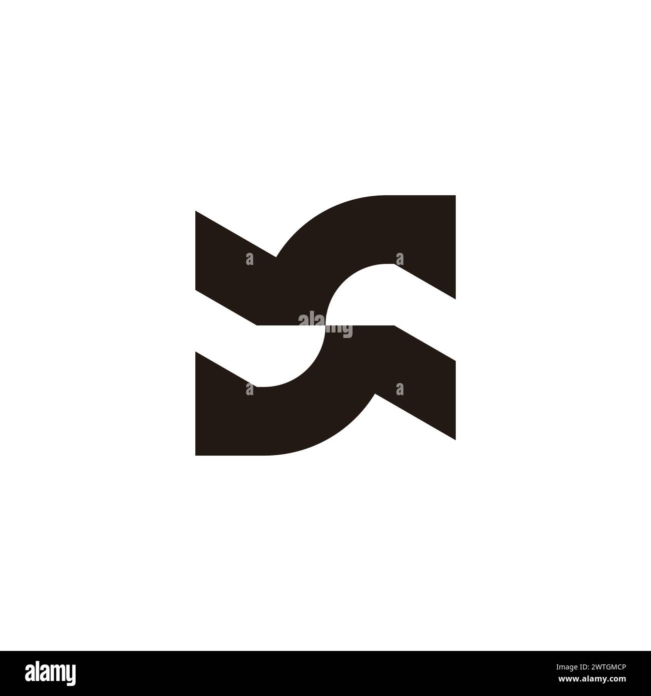 letter s simple slice geometric logo vector Stock Vector Image & Art ...