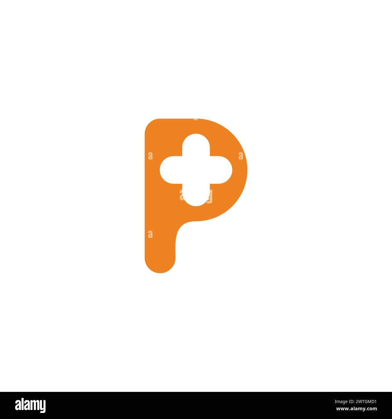 letter p flower cute medical logo vector Stock Vector Image & Art - Alamy