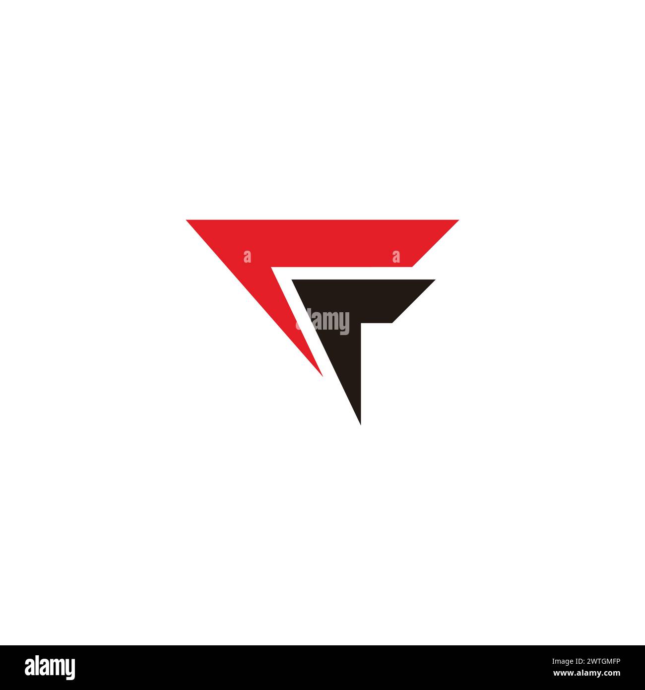 letter f arrows shadow simple geometric vector Stock Vector Image & Art ...