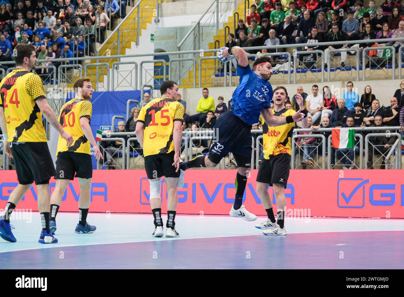 Pescara, Italy. 17th Mar, 2024. Andrea Parisini of Italy in action ...
