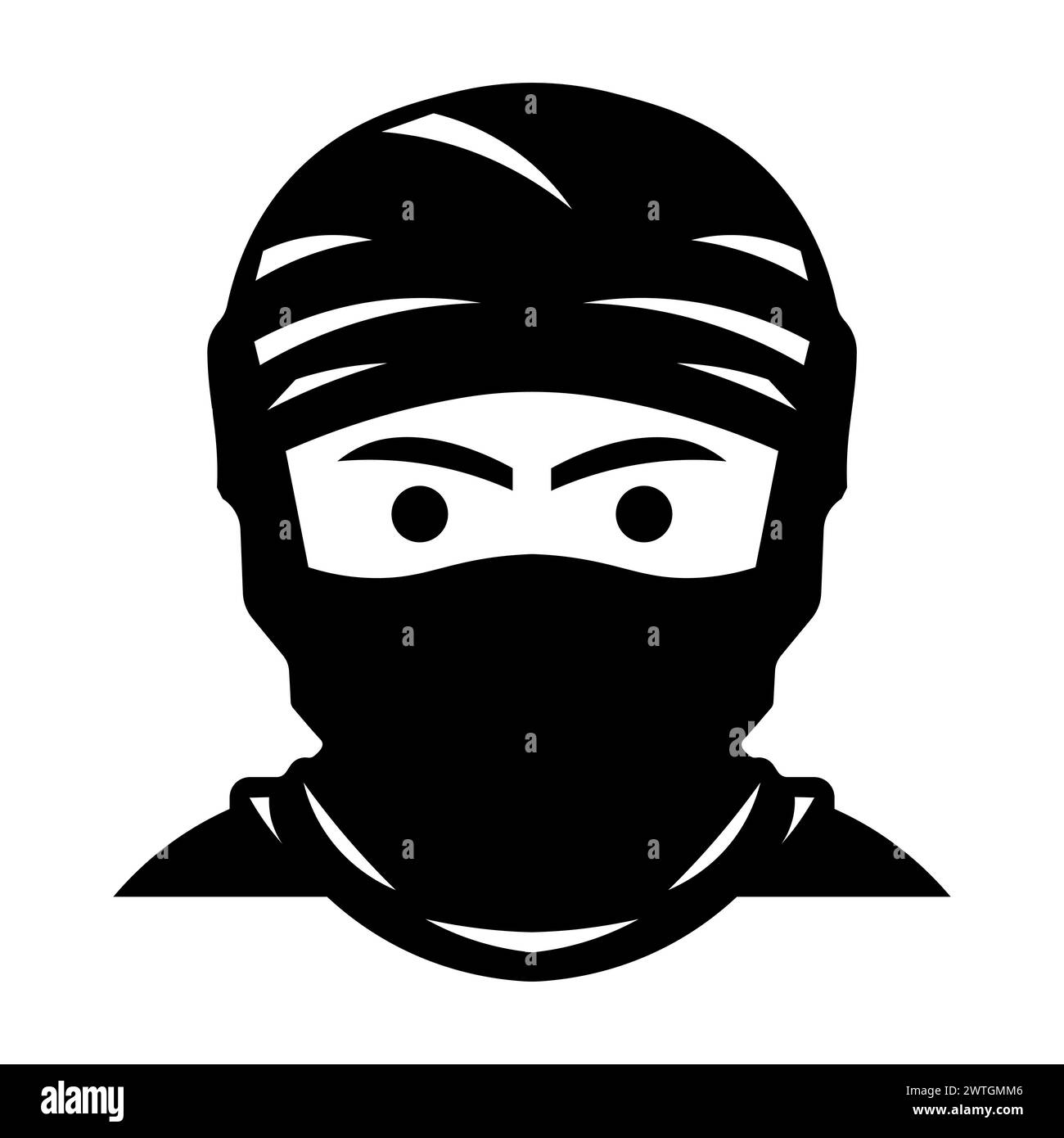 Ninja kawaii Black and White Stock Photos & Images - Alamy