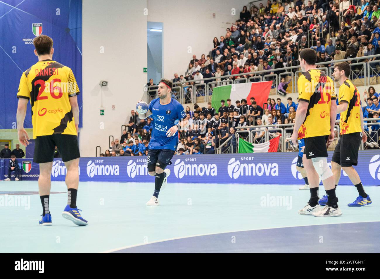 Pescara, Italy. 17th Mar, 2024. Andrea Parisini of Italy in action ...