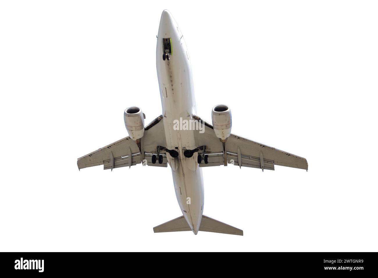Plane is isolated on a clean white background Stock Photo - Alamy