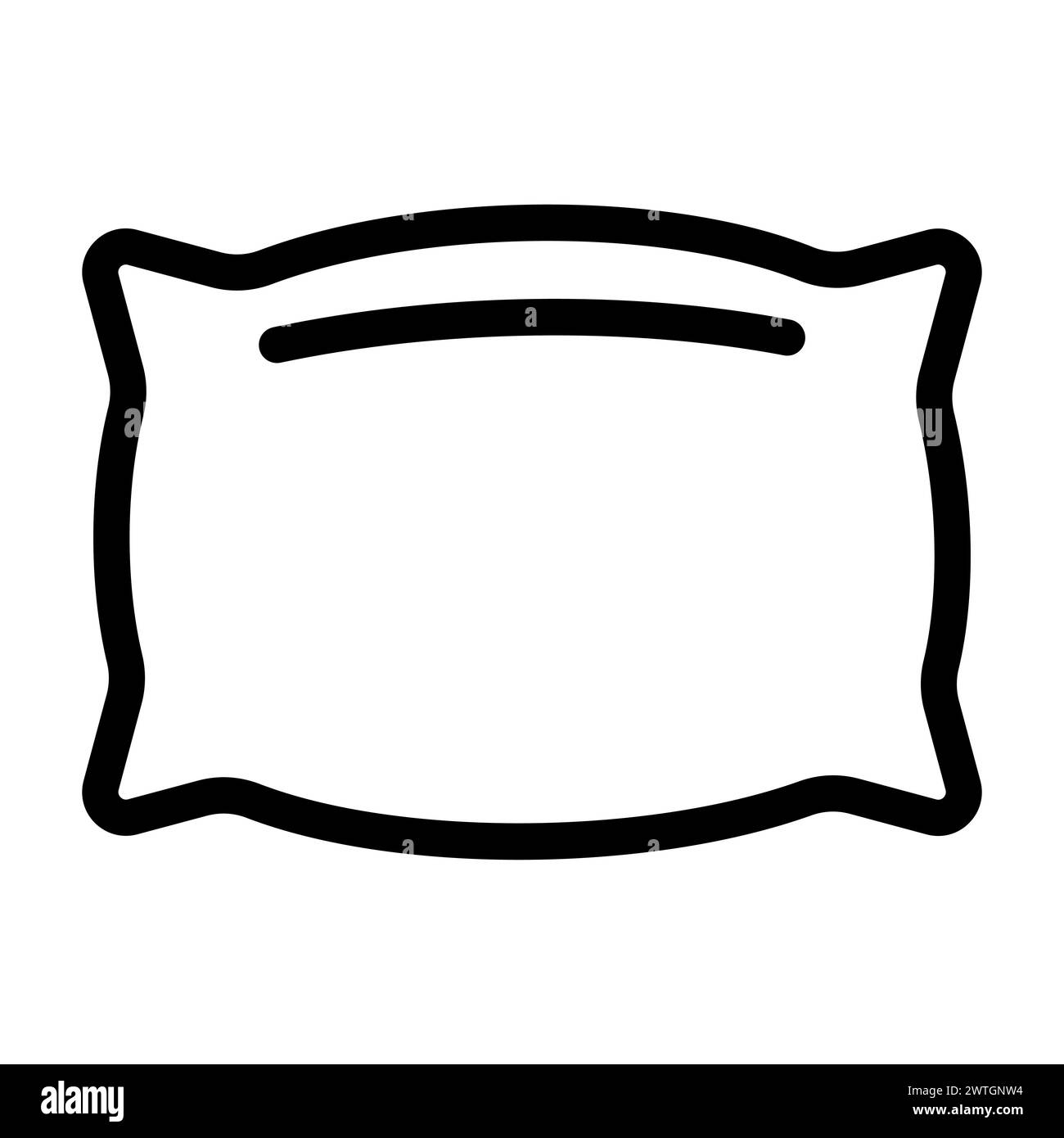 black vector pillow icon on white background Stock Vector Image & Art ...