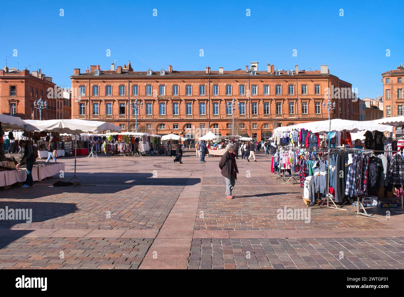Toulouse Haute Garonne France 03.13.24 place du Capitole.Market day ...