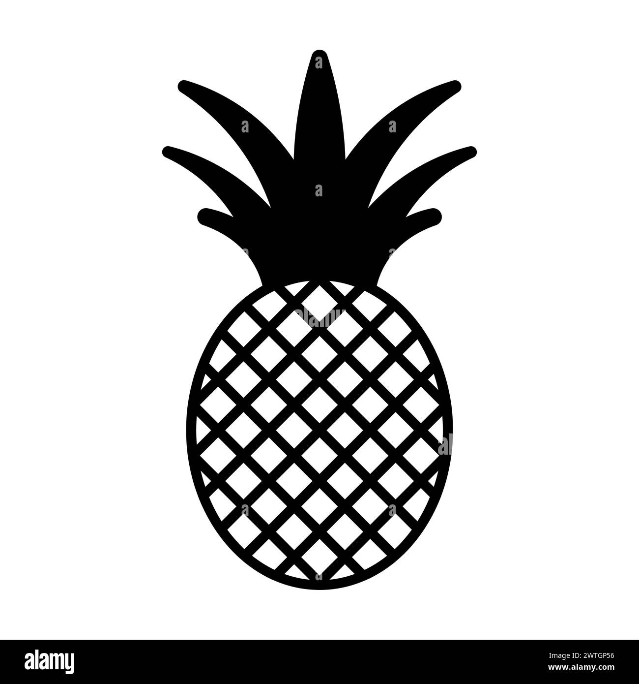 Pineapple clipart Black and White Stock Photos & Images - Alamy