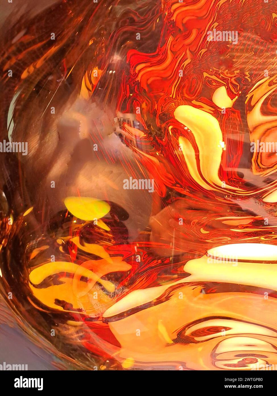 Abstract distorted glass bubble Stock Photo - Alamy